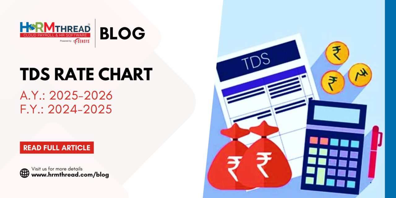 TDS Rate Chart: Assessment Year: 2025-2026 Financial Year: 2024-2025 ...